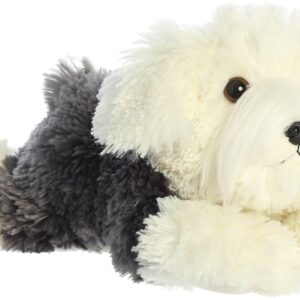 Aurora® Adorable Flopsie™ Edwin™ Stuffed Animal - Playful Ease - Timeless Companions - White 12 Inches