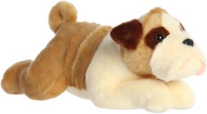 aurora® adorable flopsie™ wills™ stuffed animal - playful ease - timeless companions - brown 12 inches