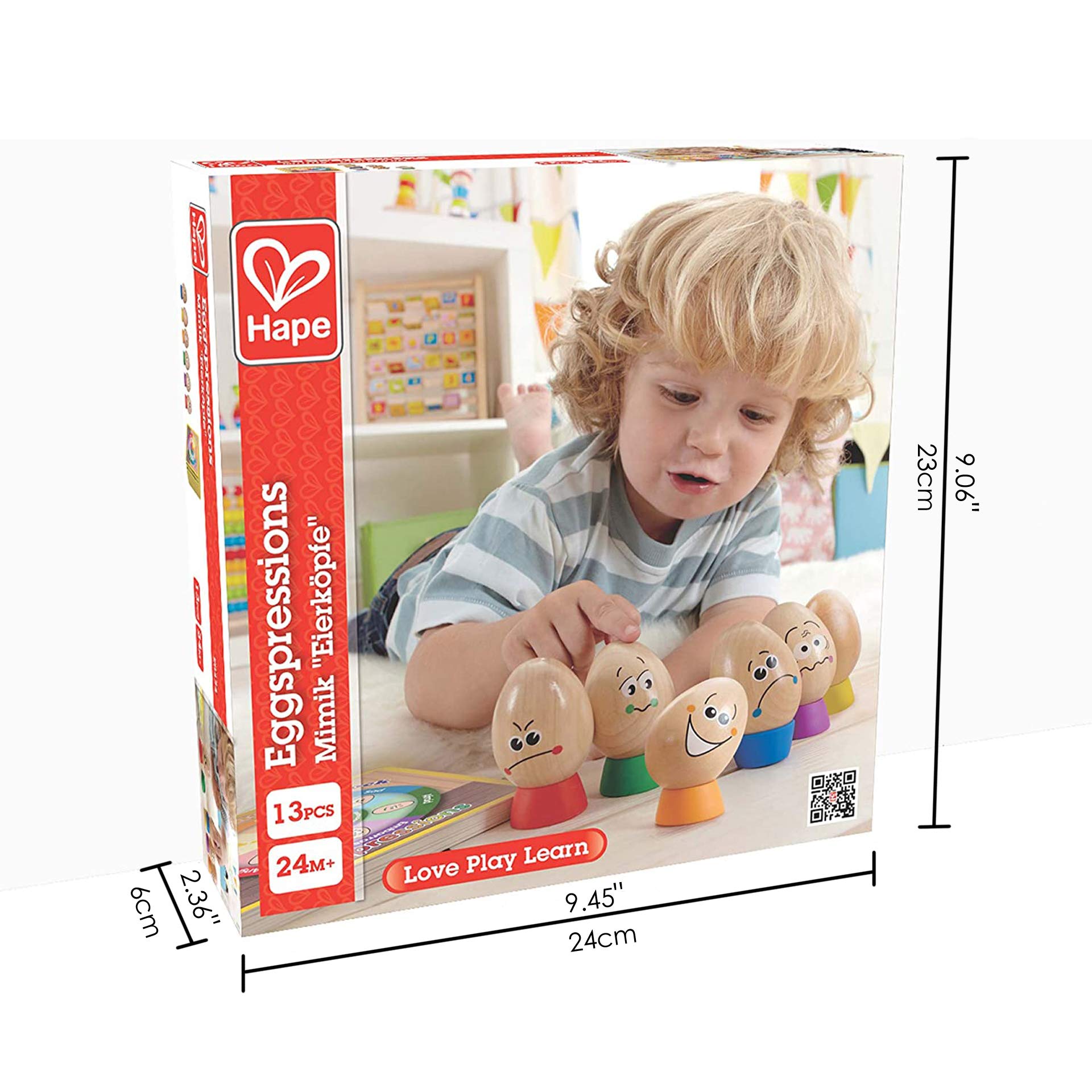 Hape Eggspressions Wooden Learning Toy with Illustrative Book