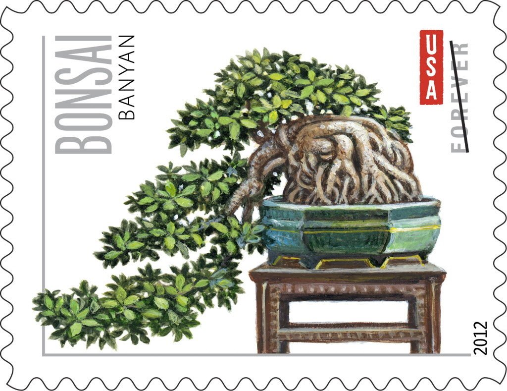 Bonsai Tree Booklet Pane of 20 x Forever Stamps Scott 4618-22