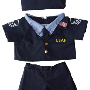 Air Force Uniform Outfit Teddy Bear Clothes Fits Most 14" - 18" Build-a-bear and Make Your Own Stuffed Animals