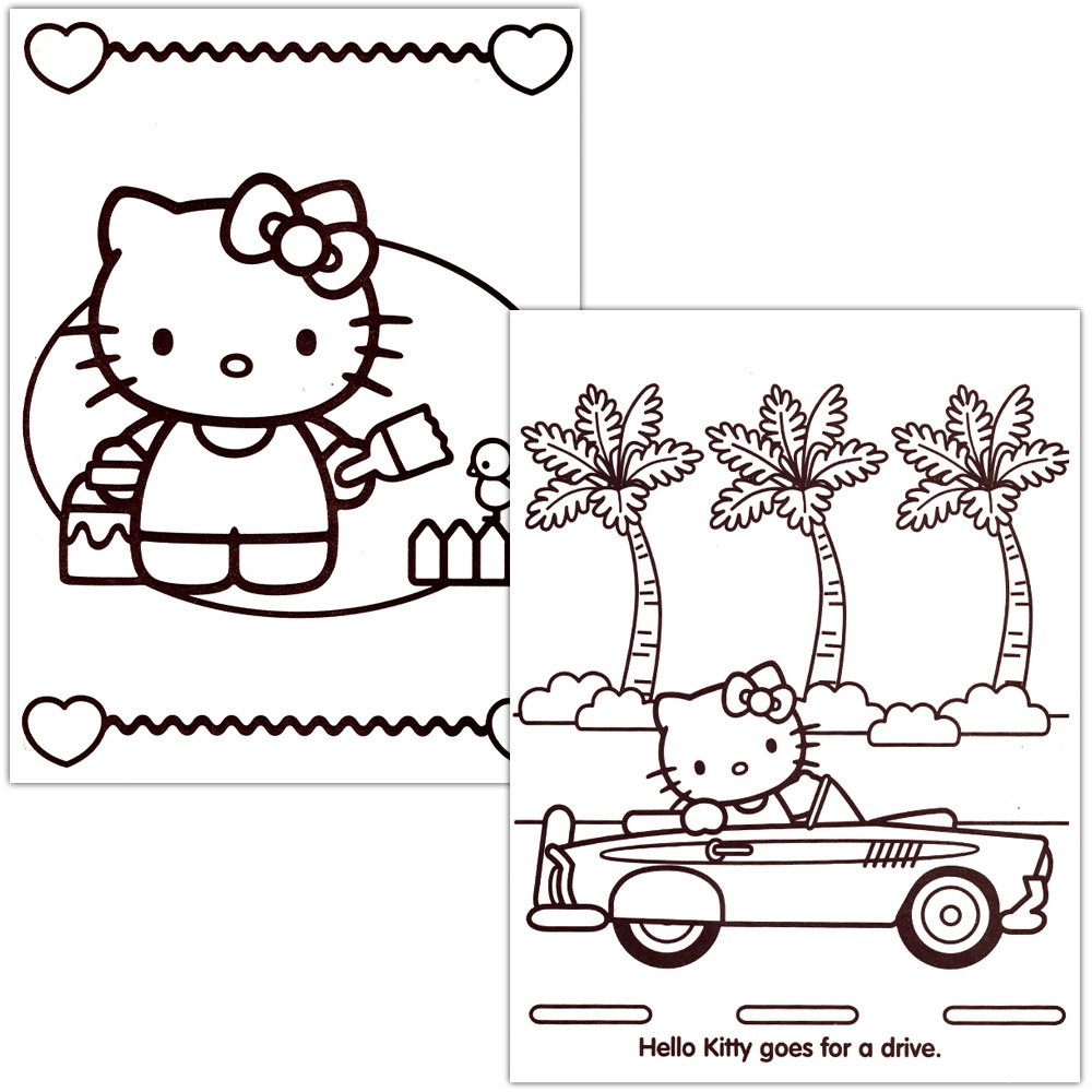 Hello Kitty Coloring & Activity Book Super Set ~ 5 Hello Kitty Coloring Books, Crayons, and over 50 Hello Kitty Stickers (Hello Kitty Party Pack)