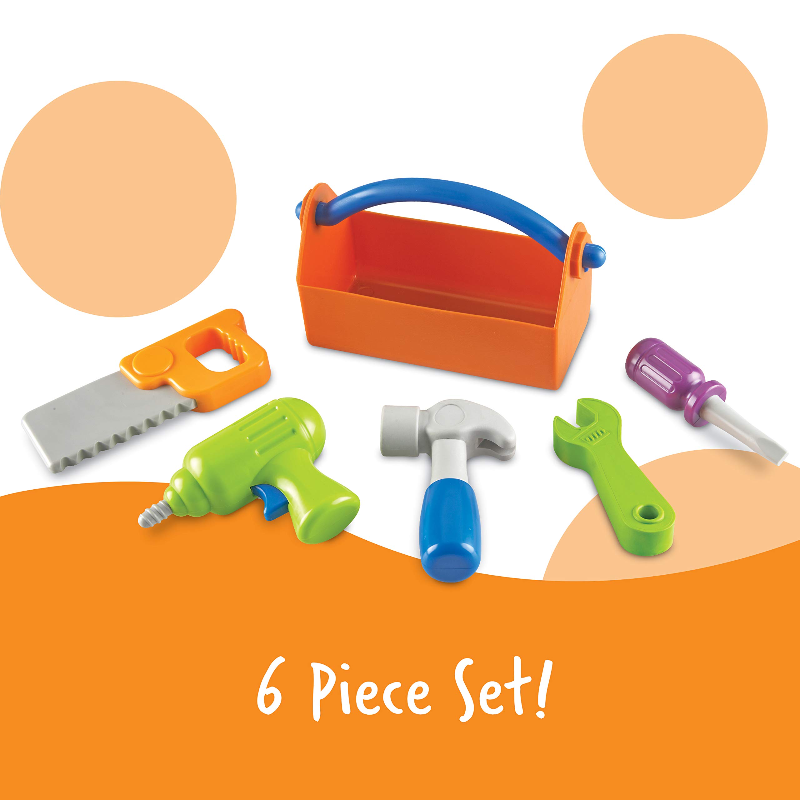 Learning Resources New Sprouts Fix It!, Fine Motor, Pretend Play Toy Tool Set, 6 Piece, Ages 2+