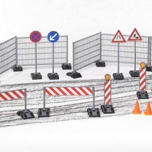 Bruder Construction Set: Railings, Site Signs and Pylons