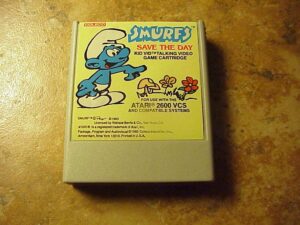 coleco atari 2600 vcs smurfs save the day video game