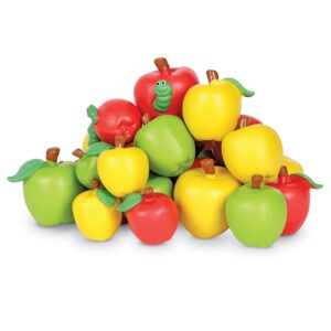 learning resources attribute apples, sorting and matching, set of 27 pieces, toddler learning toys, ages 3+