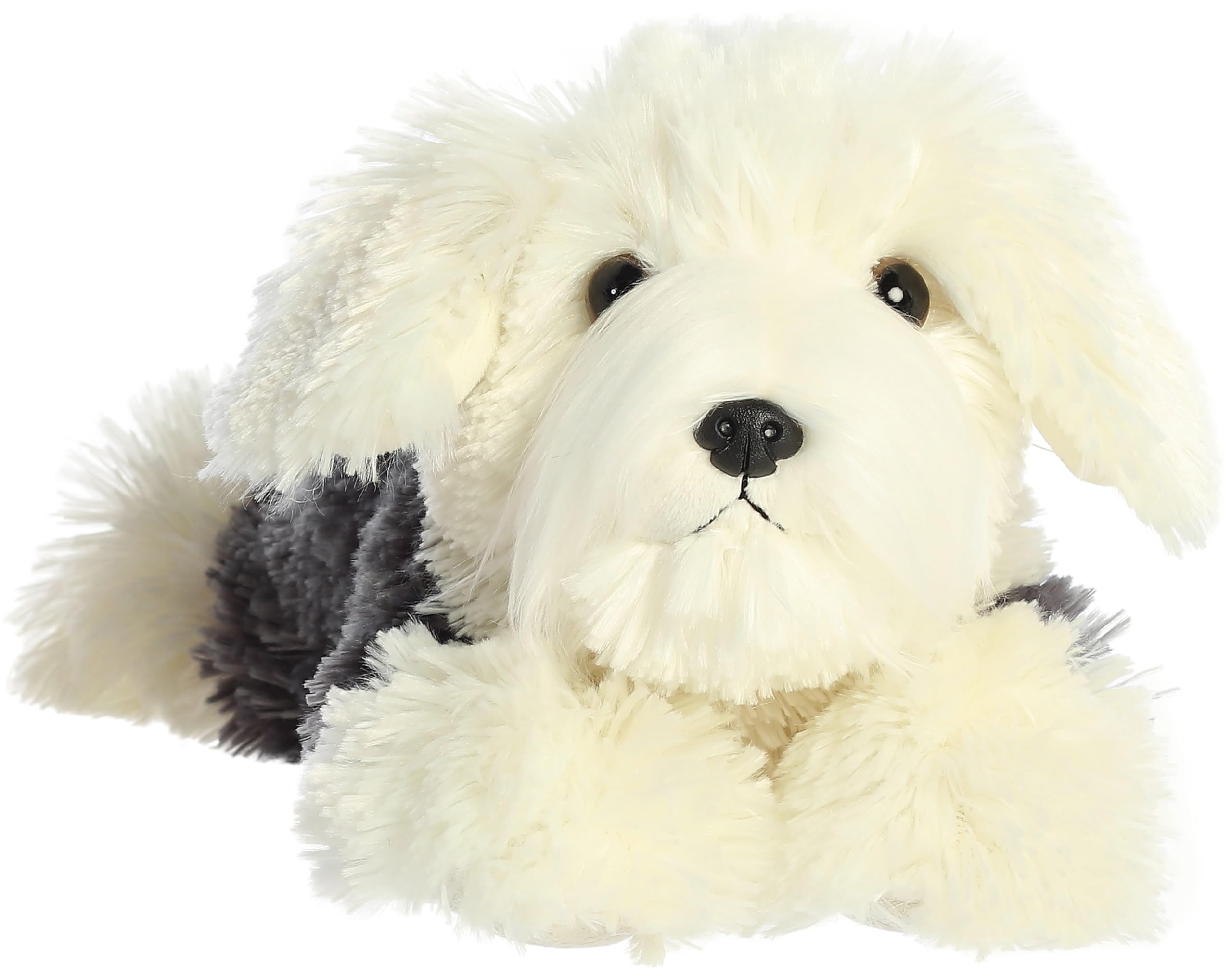 Aurora® Adorable Flopsie™ Edwin™ Stuffed Animal - Playful Ease - Timeless Companions - White 12 Inches