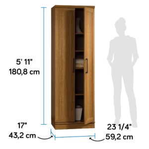 Sauder HomePlus Storage Pantry cabinets, ‎L: 23.25" x W: 17" x H: 71.18", Sienna Oak