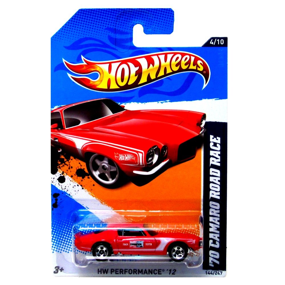 2012 Hot Wheels HW Perfomance '70 Camaro Road Race Red #144/247