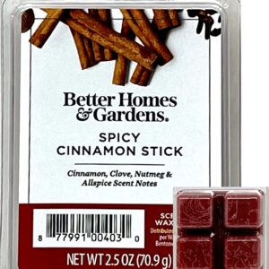 Better Homes and Gardens Spicy Cinnamon Stick Scented Wax Cubes