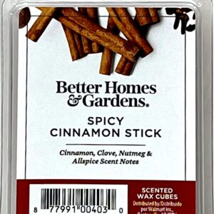 Better Homes and Gardens Spicy Cinnamon Stick Scented Wax Cubes