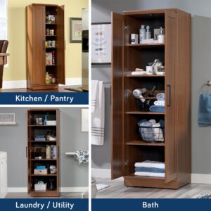 Sauder HomePlus Storage Pantry cabinets, ‎L: 23.25" x W: 17" x H: 71.18", Sienna Oak