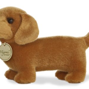 Aurora® Adorable Miyoni® Dachshund Stuffed Animal - Lifelike Detail - Cherished Companionship - Brown 8 Inches