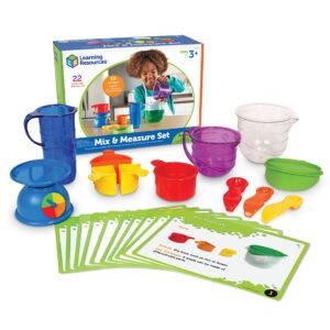 learning resources mix and measure activity set, 22 pieces, ages 3+,experiment mixing tools, science toys for kids,science experiments