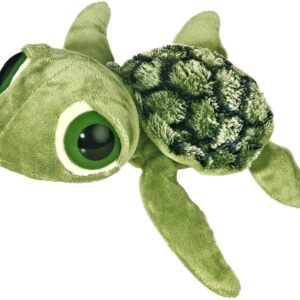 Aurora® Enchanting Dreamy Eyes™ Slide Sea Turtle Stuffed Animal - Captivating Gaze - Aesthetic Appeal - Green 10 Inches