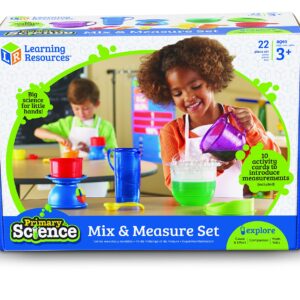 Learning Resources Mix And Measure Activity Set, 22 Pieces, Ages 3+,Experiment Mixing Tools, Science Toys for Kids,Science Experiments