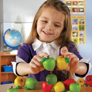 Learning Resources Attribute Apples, Sorting and Matching, Set of 27 Pieces, Toddler Learning Toys, Ages 3+