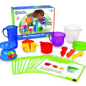 Learning Resources Mix And Measure Activity Set, 22 Pieces, Ages 3+,Experiment Mixing Tools, Science Toys for Kids,Science Experiments