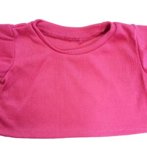 Heliconia Pink Basic T-Shirt Teddy Bear Clothes Fit 14" - 18" Build-a-Bear and Make Your Own Stuffed Animals