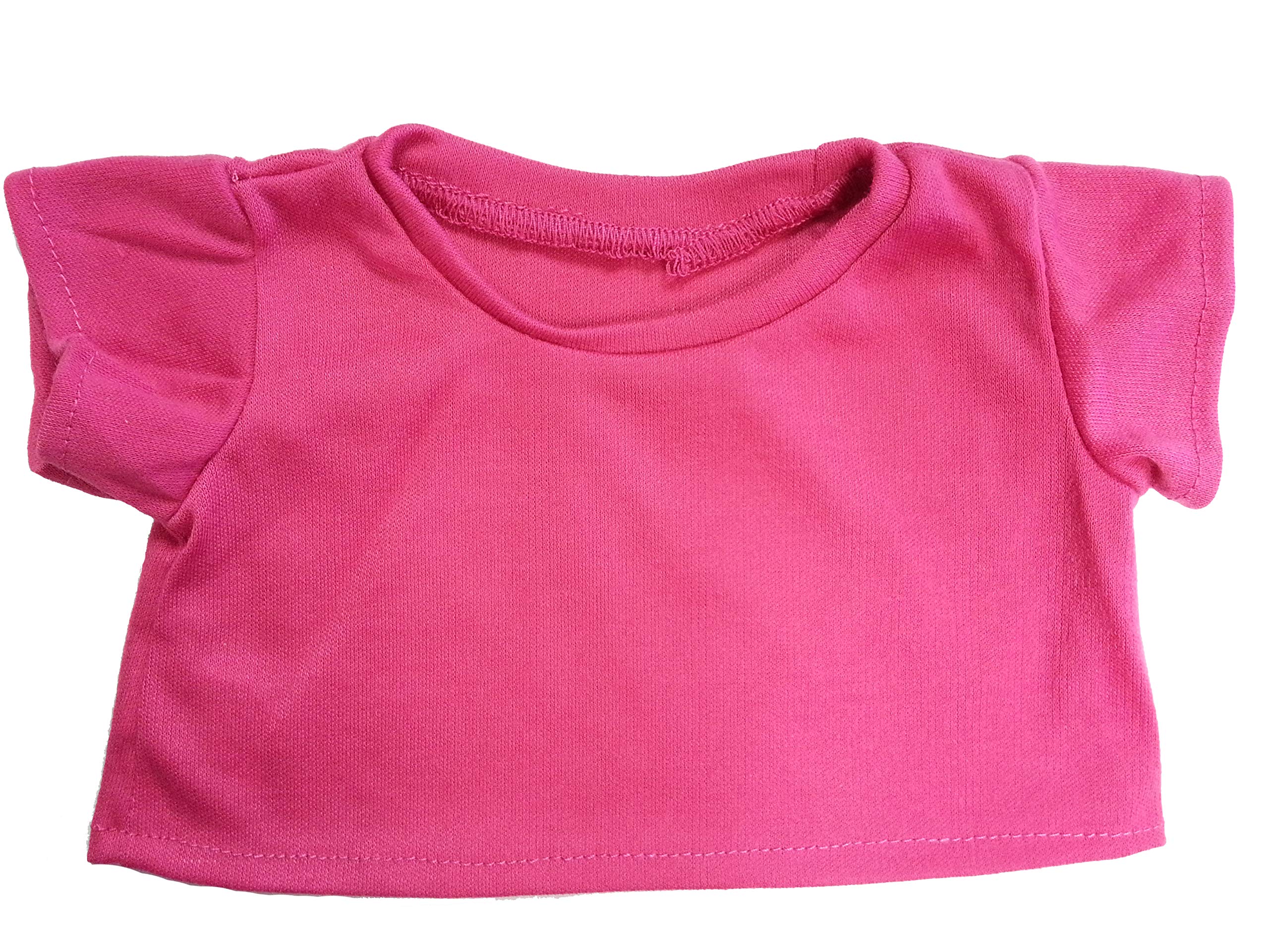 Heliconia Pink Basic T-Shirt Teddy Bear Clothes Fit 14" - 18" Build-a-Bear and Make Your Own Stuffed Animals