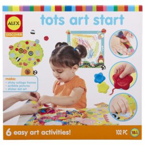 alex discover tots art start kids art and craft activity, 6 super easy and fun art crafts for children, kit for children to be creative and use their imagination, for ages 2 and up