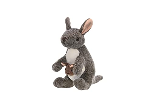 Wild Republic Kangaroo with Joey Plush, Stuffed Animal, Plush Toy, Gifts for Kids, Cuddlekins 8 Inches, 8", Model:10867