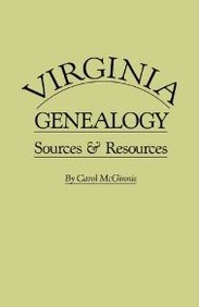 virginia genealogy. sources & resources