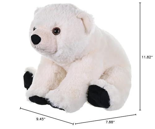 Wild Republic Polar Bear Baby Plush, Stuffed Animal, Plush Toy, Gifts for Kids, Cuddlekins 12 Inches