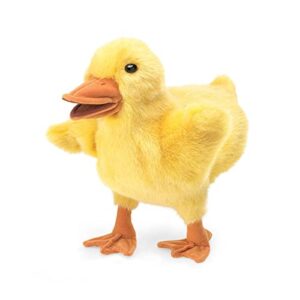 folkmanis duckling hand puppet, yellow, 1 ea (2922)