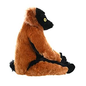 Wild Republic Red Ruffed Lemur Plush, Stuffed Animal, Plush Toy, Gifts for Kids, Cuddlekins12 Inches