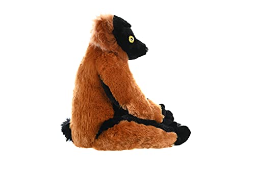 Wild Republic Red Ruffed Lemur Plush, Stuffed Animal, Plush Toy, Gifts for Kids, Cuddlekins12 Inches