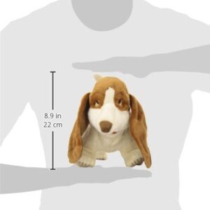 Folkmanis Basset Hound Hand Puppet , Brown, White, Black