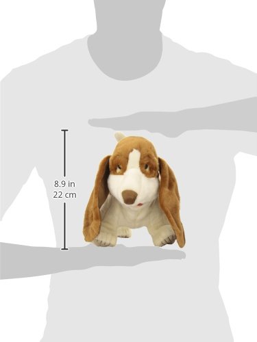 Folkmanis Basset Hound Hand Puppet , Brown, White, Black