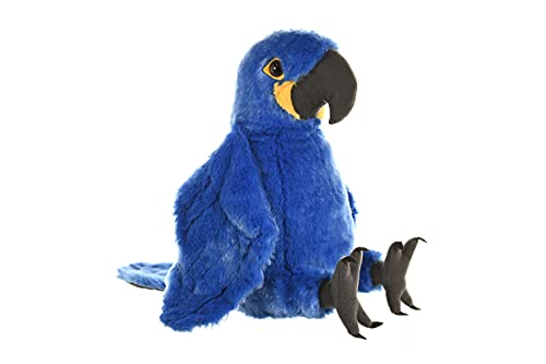 Wild Republic Hyacinth Macaw Plush, Stuffed Animal, Plush Toy, Gifts for Kids, Cuddlekins 12 Inches, Blue