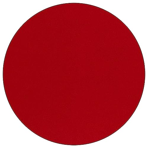 Flash Furniture Wren 48'' Round Red Thermal Laminate Activity Table - Height Adjustable Short Legs