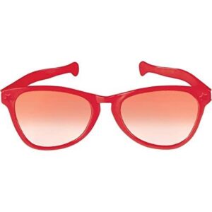 Amscan 259769.4 Red Jumbo Glasses, 1ct