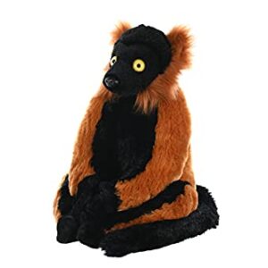 Wild Republic Red Ruffed Lemur Plush, Stuffed Animal, Plush Toy, Gifts for Kids, Cuddlekins12 Inches