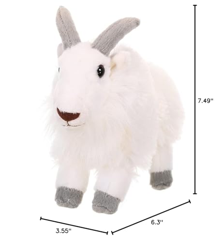 Wild Republic Mountain Goat Plush, Stuffed Animal, Plush Toy, Gifts for Kids, Cuddlekins 8 Inches