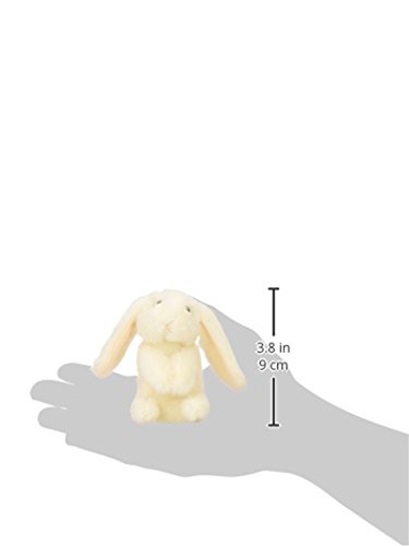 Folkmanis Mini Lop Earred Rabbit Finger Puppet, White, 1 EA