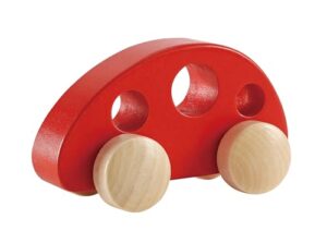 hape wooden mini van| wooden vehicle toys for toddler gift