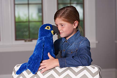 Wild Republic Hyacinth Macaw Plush, Stuffed Animal, Plush Toy, Gifts for Kids, Cuddlekins 12 Inches, Blue