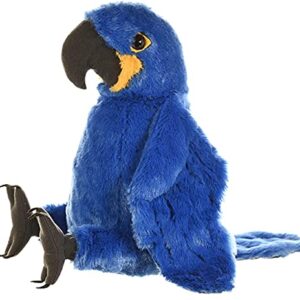 Wild Republic Hyacinth Macaw Plush, Stuffed Animal, Plush Toy, Gifts for Kids, Cuddlekins 12 Inches, Blue