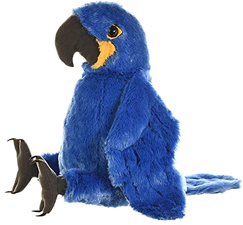 Wild Republic Hyacinth Macaw Plush, Stuffed Animal, Plush Toy, Gifts for Kids, Cuddlekins 12 Inches, Blue