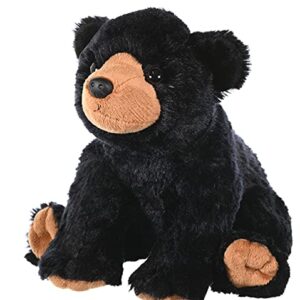 Wild Republic Black Bear Plush, Stuffed Animal, Plush Toy, Gifts for Kids, Cuddlekins 12 Inches