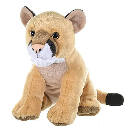 Wild Republic Mountain Lion Plush, Stuffed Animal, Plush Toy, Gifts for Kids, Cuddlekins 12 Inches