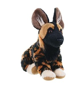 wild republic african wild dog plush, stuffed animal, plush toy, gifts for kids, cuddlekins 8 inches