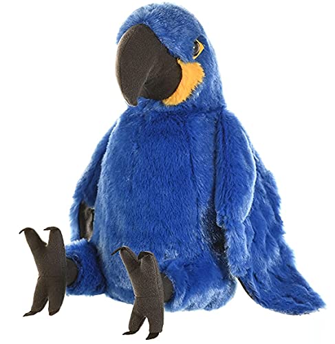 Wild Republic Hyacinth Macaw Plush, Stuffed Animal, Plush Toy, Gifts for Kids, Cuddlekins 12 Inches, Blue