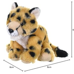 Wild Republic Cheetah Baby Plush, Stuffed Animal, Plush Toy, Gifts for Kids, Cuddlekins 8 Inches