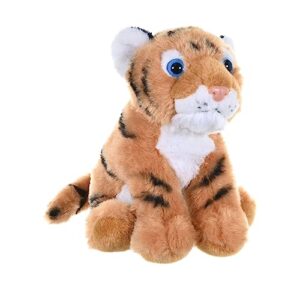 wild republic tiger baby plush, stuffed animal, toy, gifts for kids, cuddlekins 8 inches