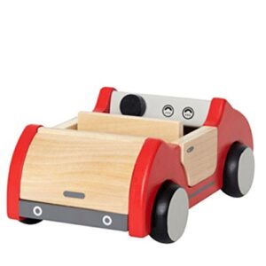 Hape Wooden Doll House Family Car| Toy Vehicle Seats up to 4 Figures for Complete Doll House Furniture Set